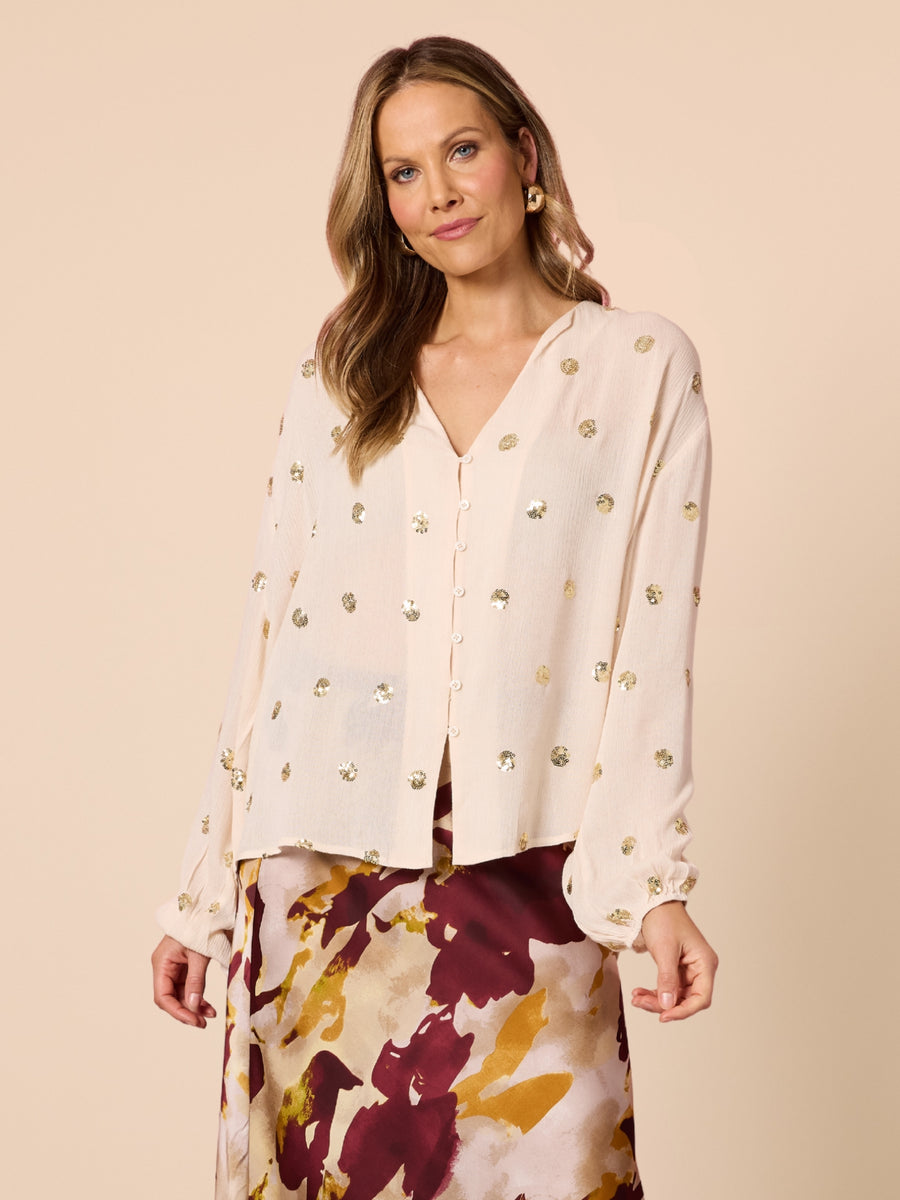 Allegra Top - Ivory – Gordon Smith